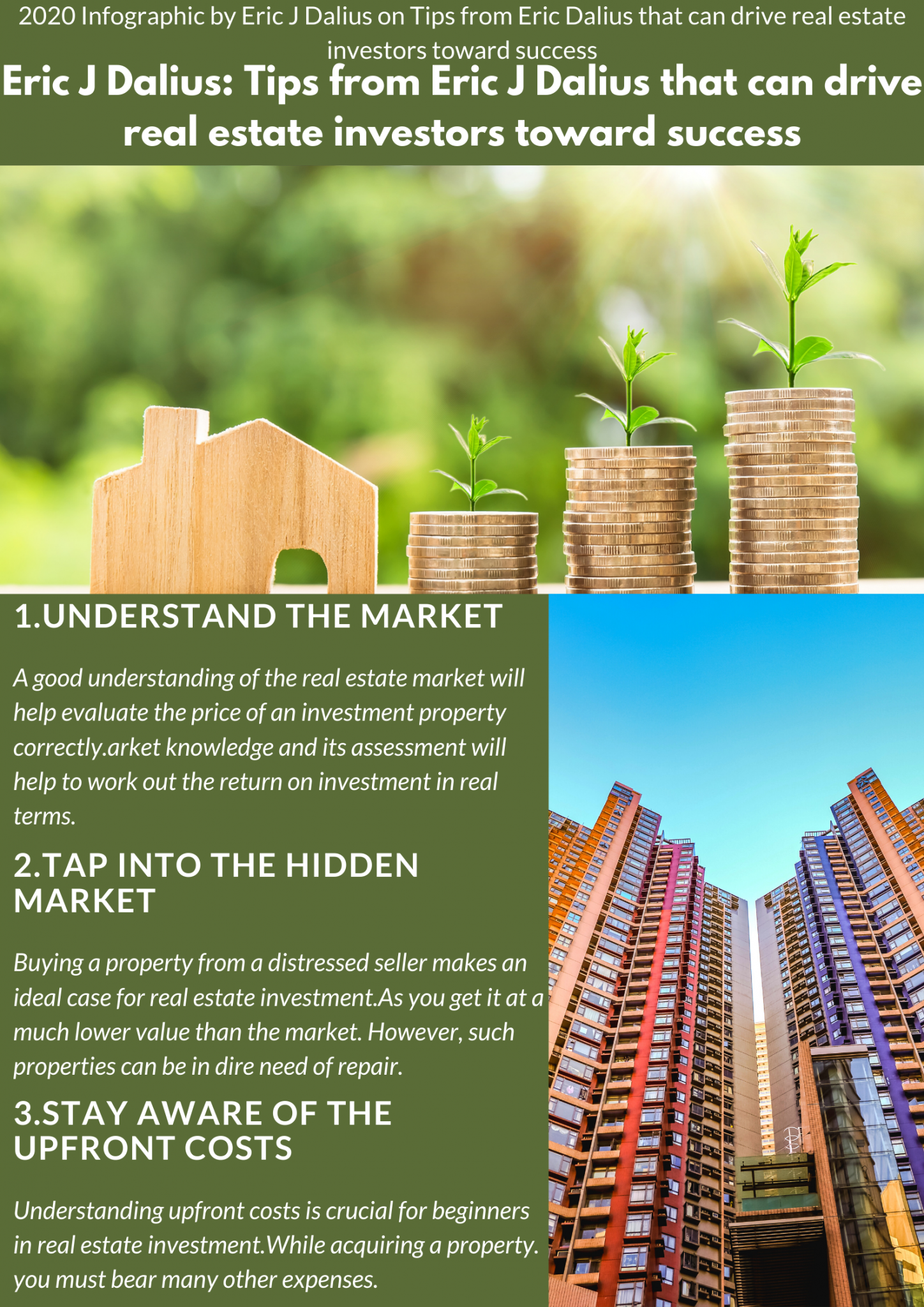 2020 Infographic by Eric J Dalius on Tips from Eric Dalius